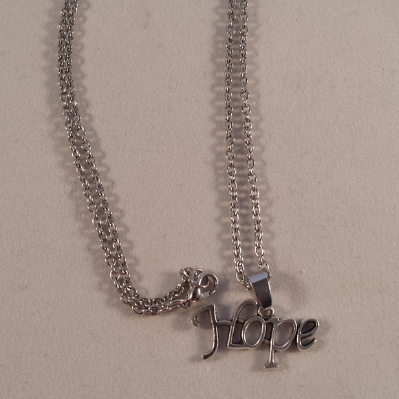 Kristy's Jewels | Jewelry | Silver Hope Inpirational Pendant Chain ...